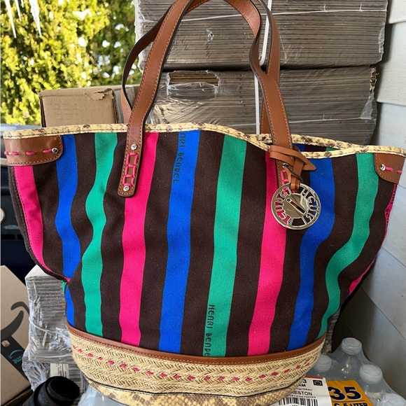henri bendel | Bags | Henri Bendel Multicolor Striped Tote | Poshmark